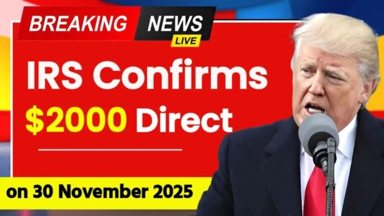 IRS Confirms $2000 Direct Deposit Payments on 30 November 2025 — Check ...
